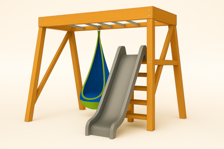 Timber Frame Ladder and Monkey Bar Combo - CAP Furniture